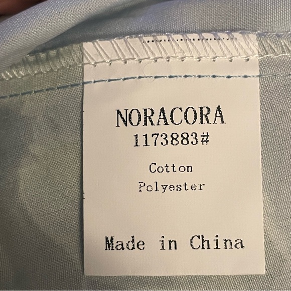 noracora | Tops | Noracora Blue Floral Buttoned Blouse | Poshmark